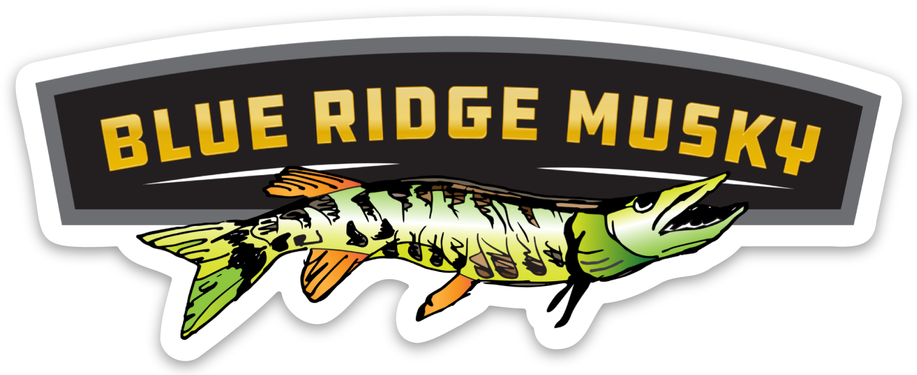 Blue Ridge Musky Decal – James River Outfitter